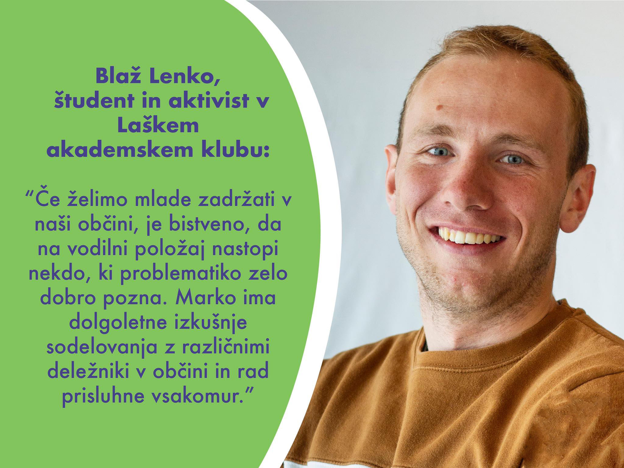 Županski kandidat liste Mlada moč občine Laško – MMOL